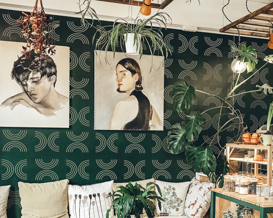 Semi-circle Wall Decals - Modern Wall Stickers, Boho Nursery Decor ...