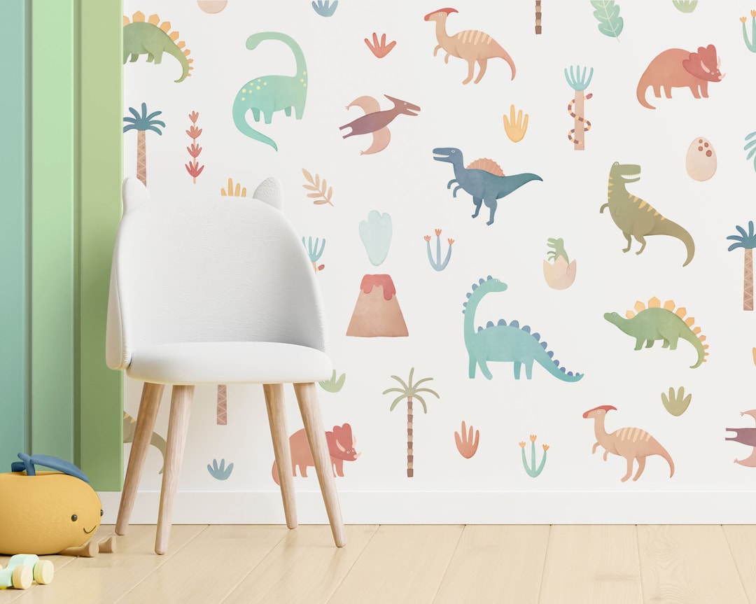 Dinosaur Wall Decals - Removable, Reusable Wall Stickers - Nursery ...