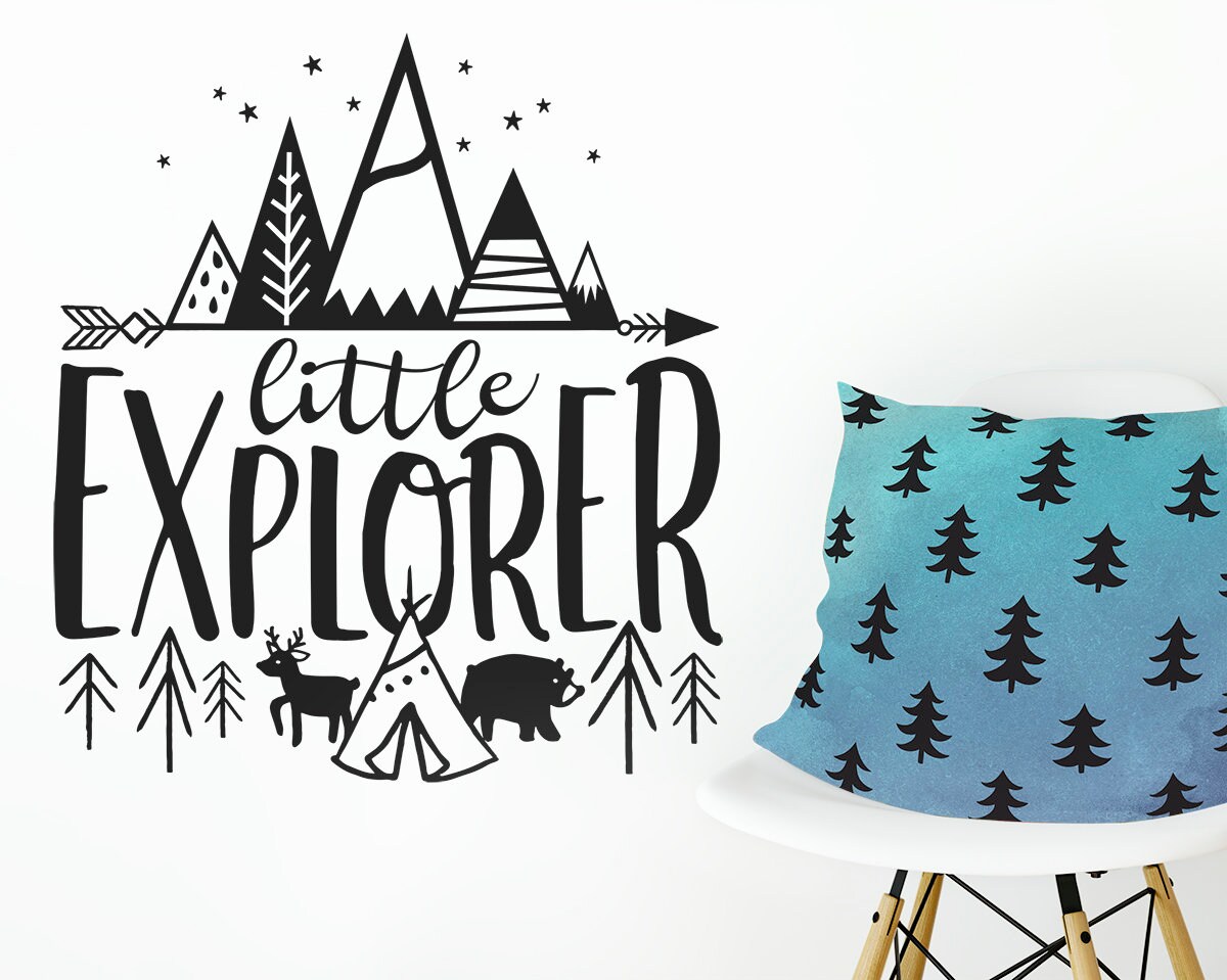 Little Explorer Wall Decal - Nursery Decal, Wall Quote, Little ...