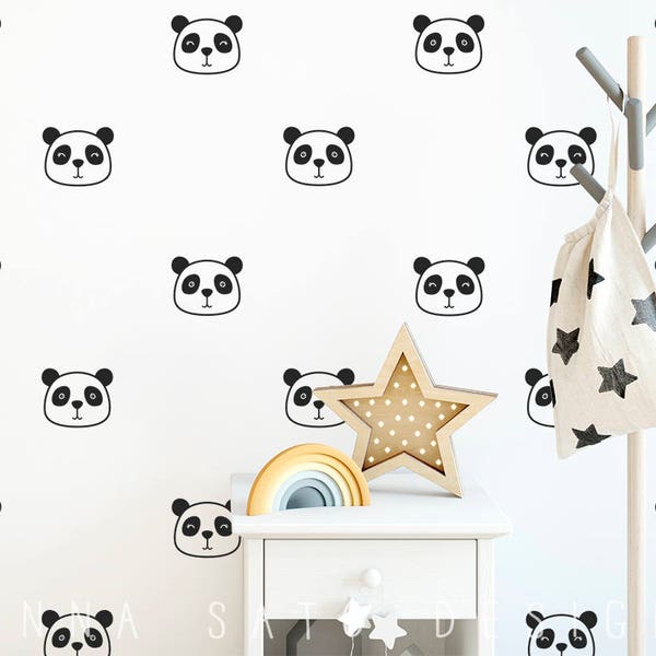 Panda Wall Decal - Etsy