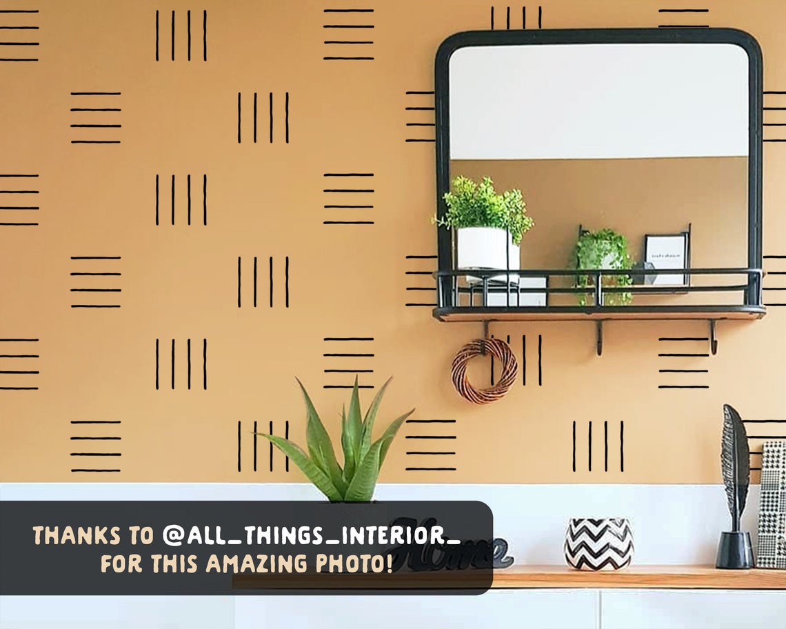 Line Wall Decals Abstract Wall Decor Boho Nursery Wall - Etsy