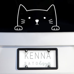 Cat Car Window Decal - Car Decal, Window Decal, Car Stickers, Laptop ...