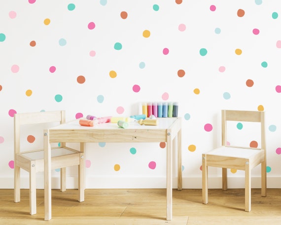 Wall polka dot stickers store