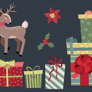 Cute Christmas Clipart - Set of 27 300 DPI PNG & Vector Files - Winter ...