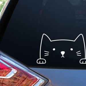 Cat Car Window Decal Car Decal Window Decal Car Stickers - Etsy