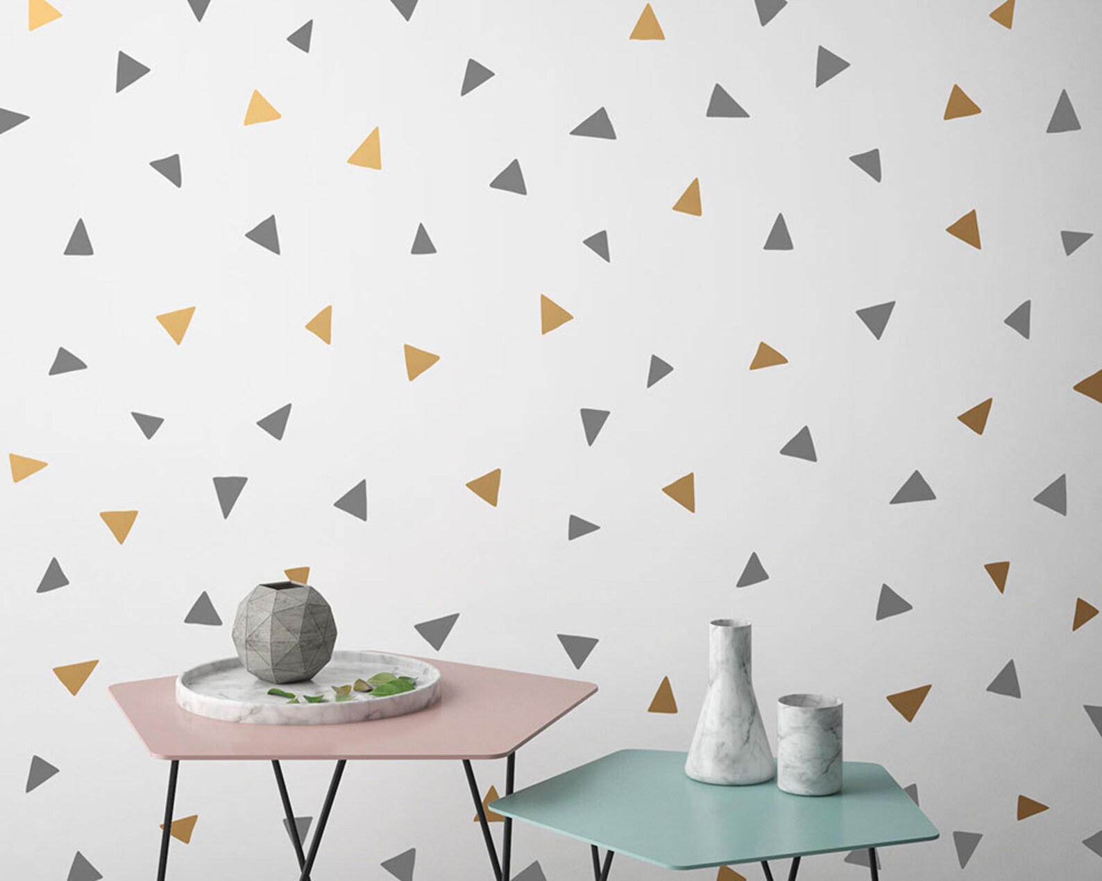 Triangle Wall Decals Nursery Decals Geometric Wall Decor - Etsy