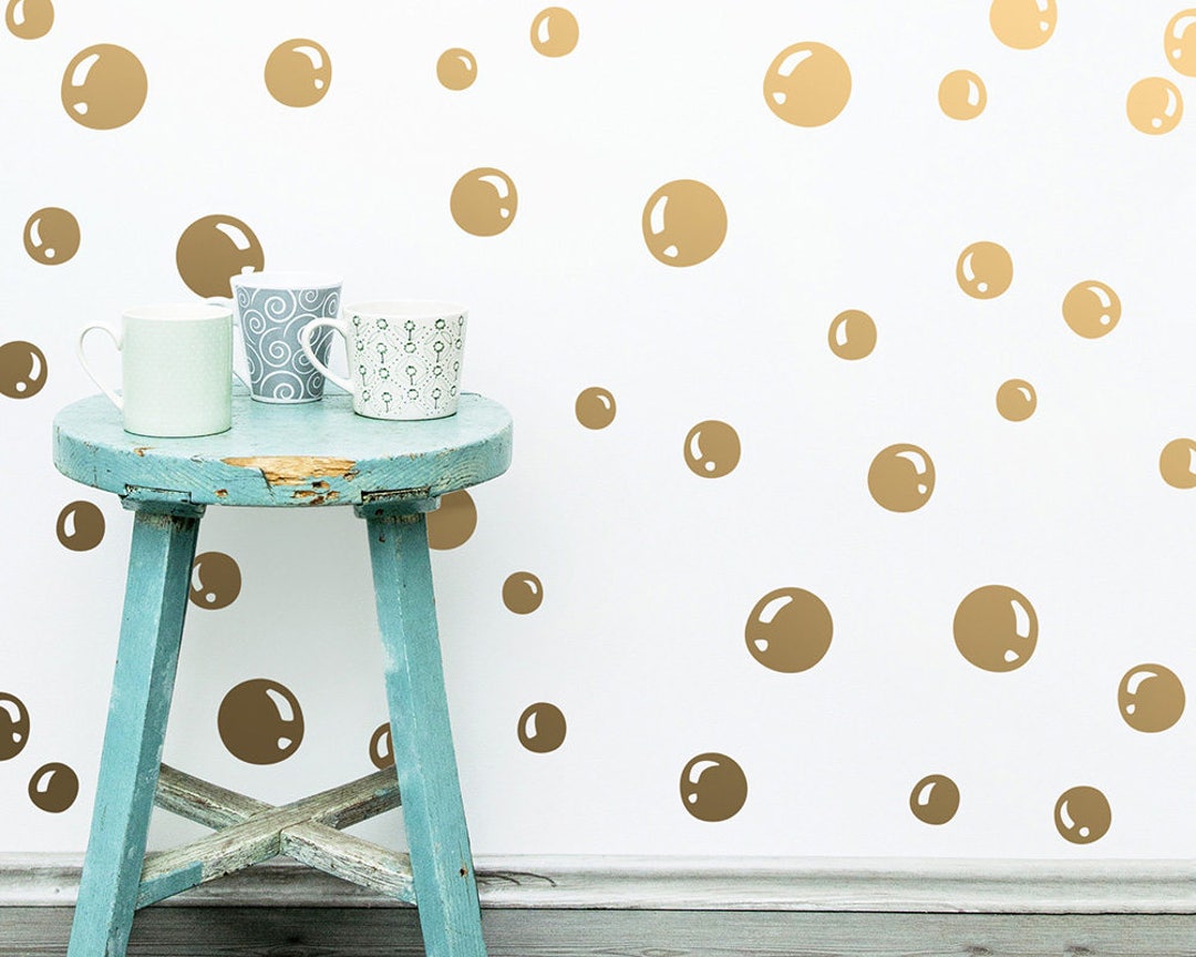 Bubble Wall Decals - Vinyl Wall Decals, Bubble Decal Set, Bubble Wall ...
