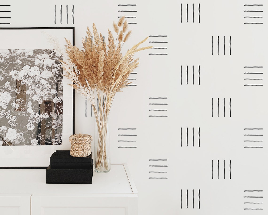Line Wall Decals Abstract Wall Decor Boho Nursery Wall - Etsy