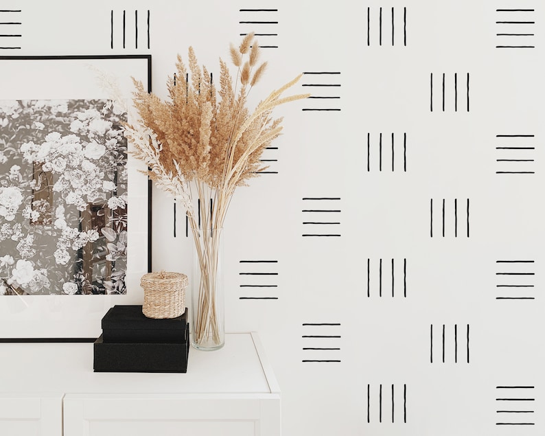 Line Wall Decals Abstract Wall Decor Boho Nursery Wall | Etsy