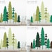 Large Forest Wall Decals Forest Mural Tree Decals Woodland - Etsy