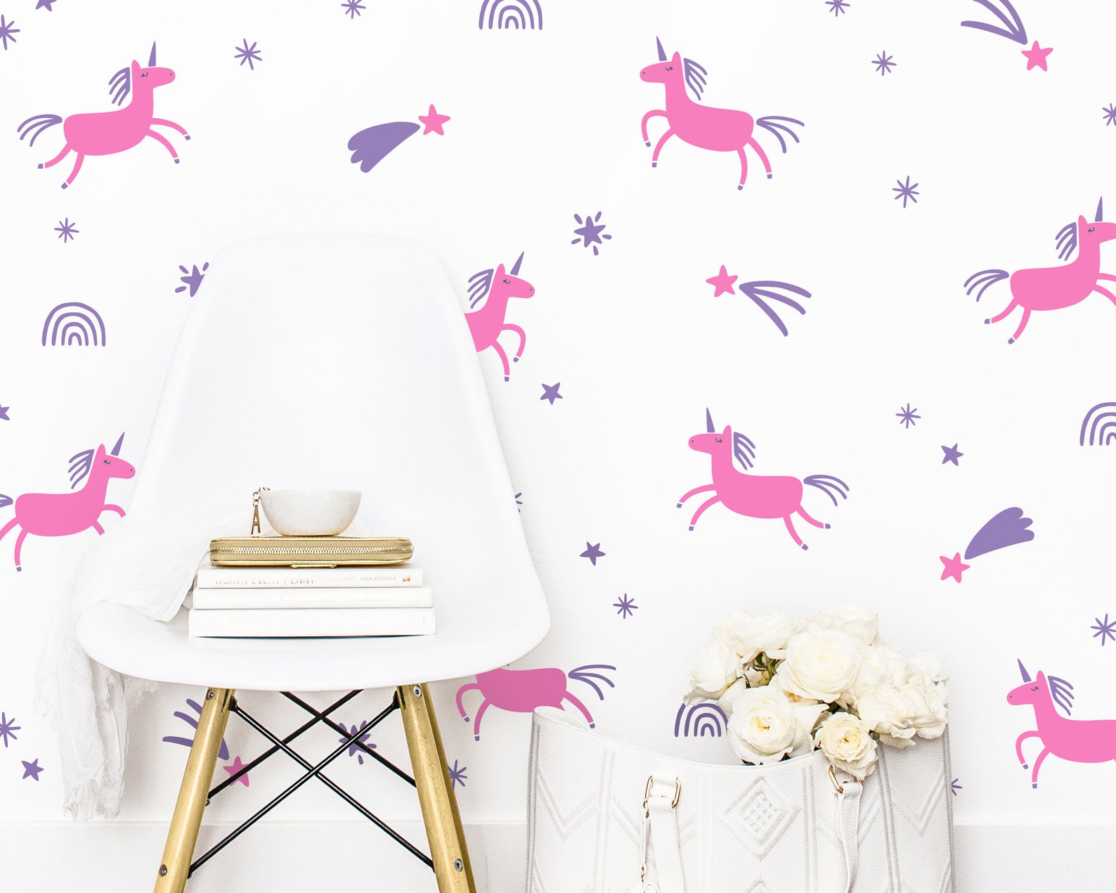 Unicorn Wall Decals Unicorn Nursery Decor Kids Room Wall | Etsy