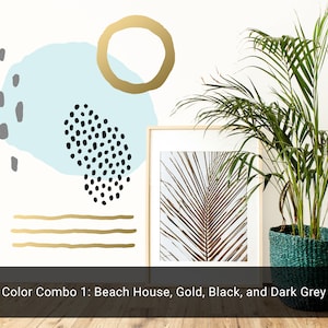 Abstract Geometric Wall Decals - Modern Wall Decor, Removable Wall ...