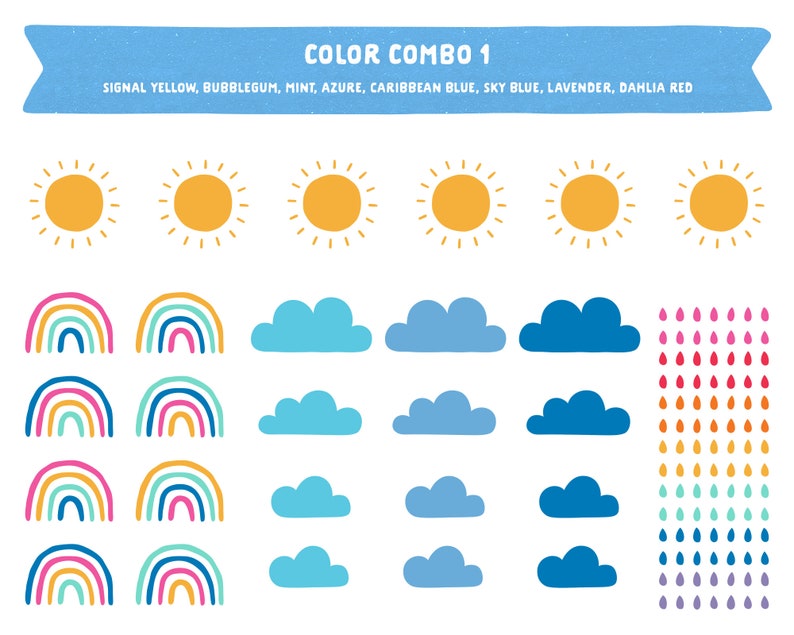 Sun and Rainbow Wall Decals Removable Wall Stickers Nursery - Etsy