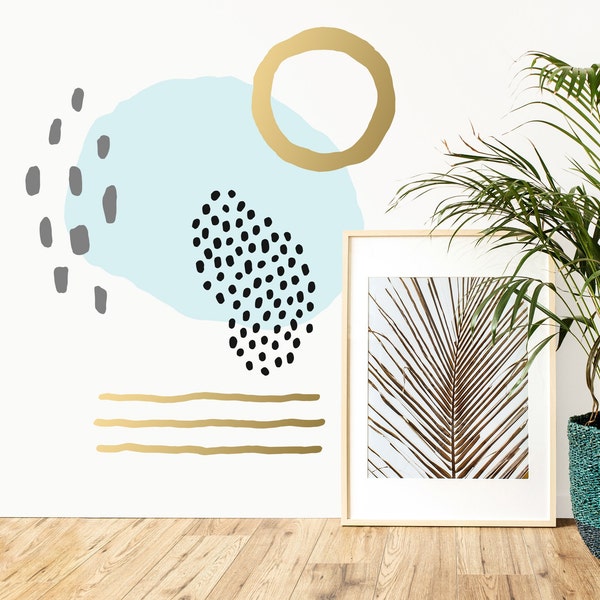 Geometric Wall Decal - Etsy