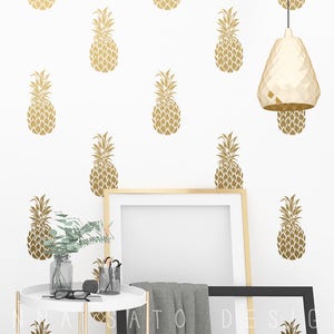 Pineapple Decals - Pineapple Decor, Wall Decor, Gift for Her, Gift ...