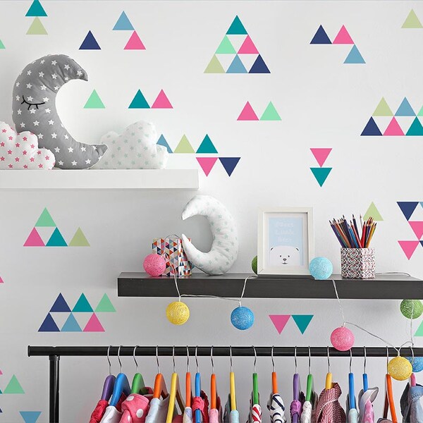 Triangle Wall Decal - Etsy