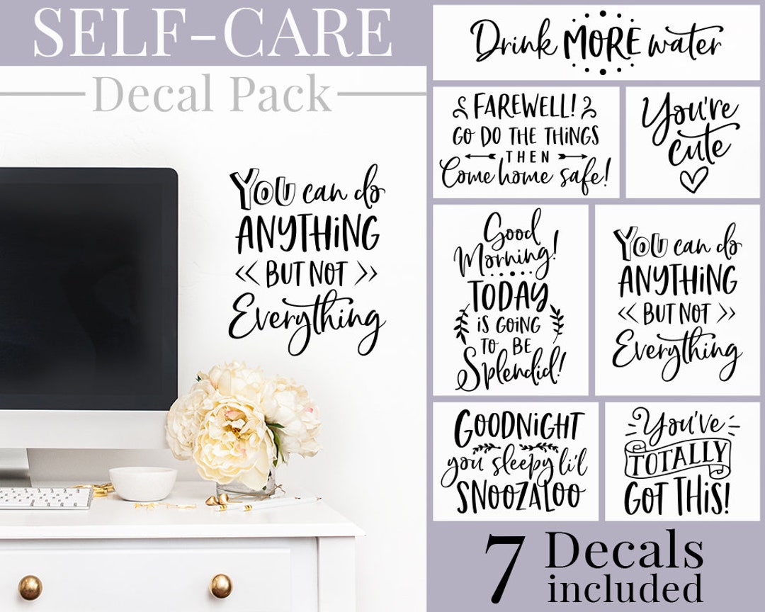 Self-care Decals - Self Care Stickers, Self Care Package, Self Care ...