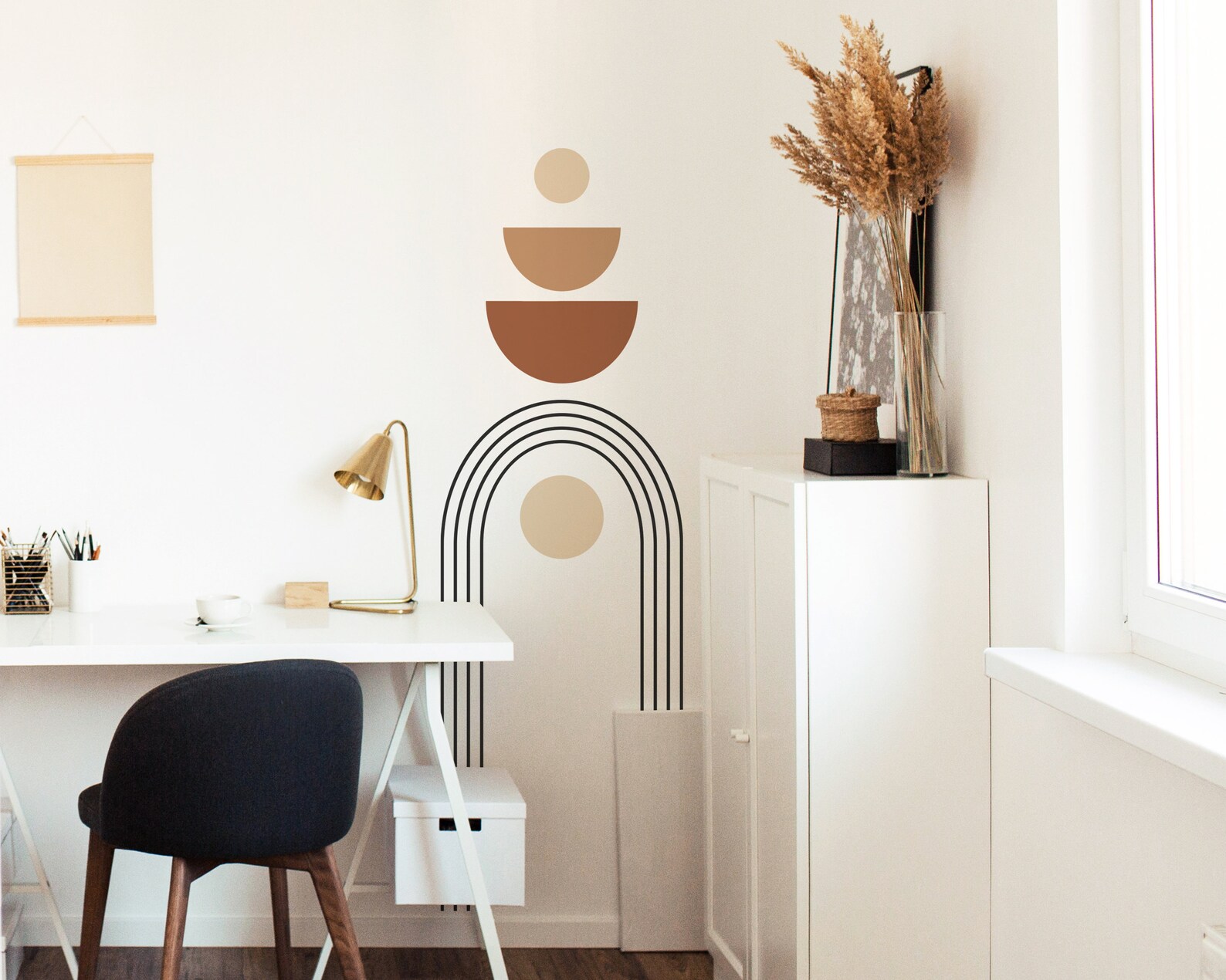 Boho Colorblock Wall Decals Removable Wall Stickers | Etsy