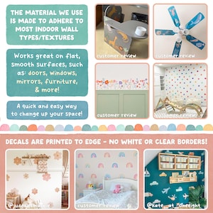 Dinosaur Wall Decals - Removable, Reusable Wall Stickers - Nursery ...