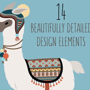 Cactus and Llama Clipart - Adorable Alpaca and Desert Vector Clip Art ...