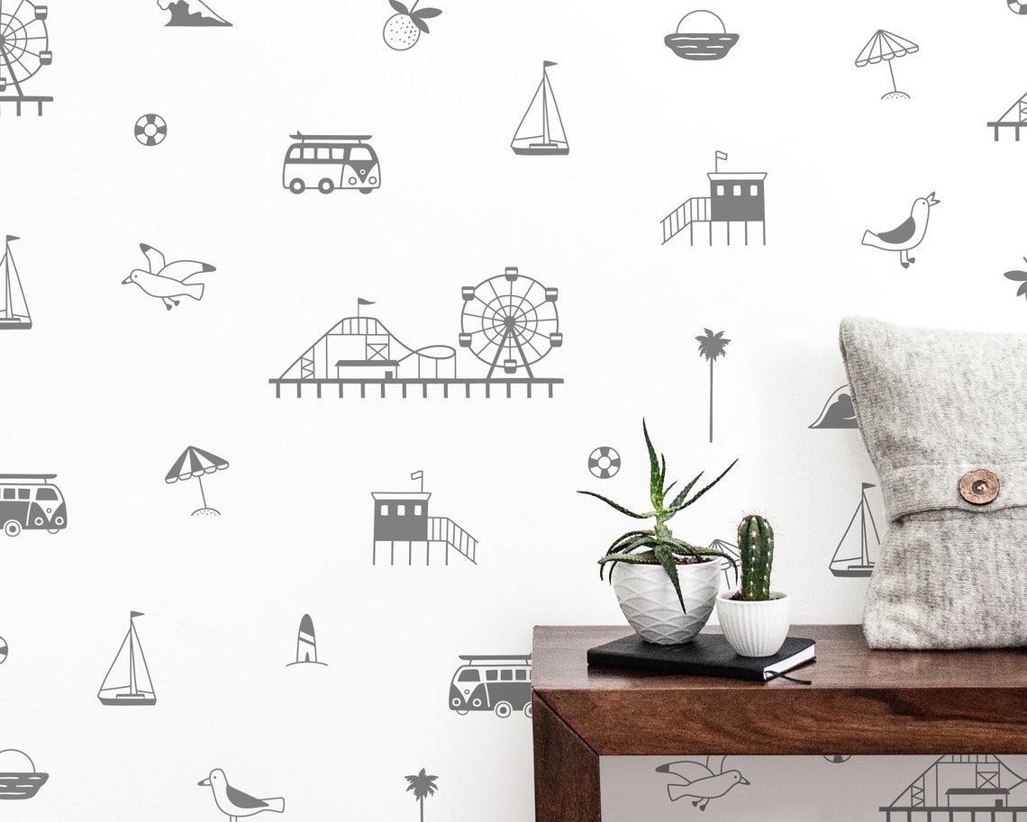 California Coast Wall Decals - Nursery Decals, Kids Room Decor ...