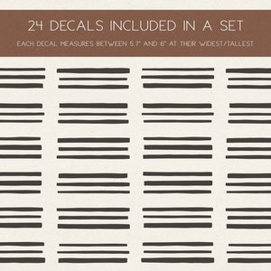 Line Wall Decals - Removable Wall Stickers, Boho Nursery Decor, Kids ...