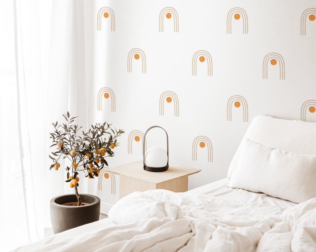 Minimalist Arch Wall Decal Set - Abstract Wall Decor, Boho Interior ...