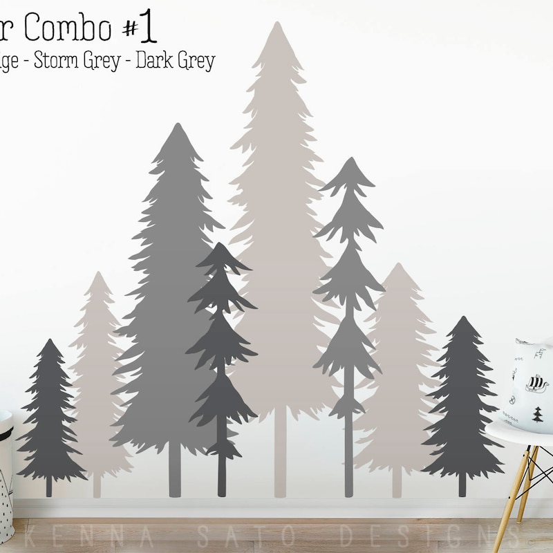 Forest Wall Decal - Etsy