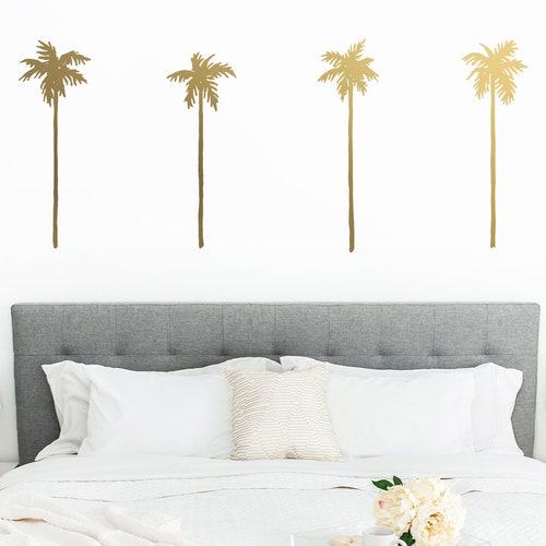 Palm Tree Wall Decals Palm Decals Wall Stickers Beach - Etsy