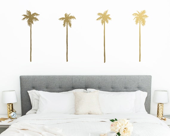 Palm Tree Wall Decals Palm Decals Wall Stickers Beach - Etsy