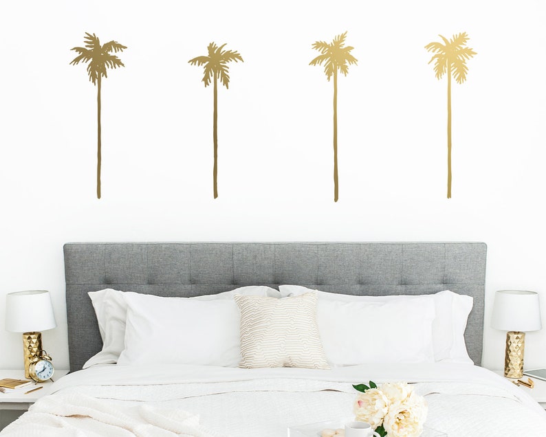 Palm Tree Wall Decals Palm Decals Wall Stickers Beach - Etsy