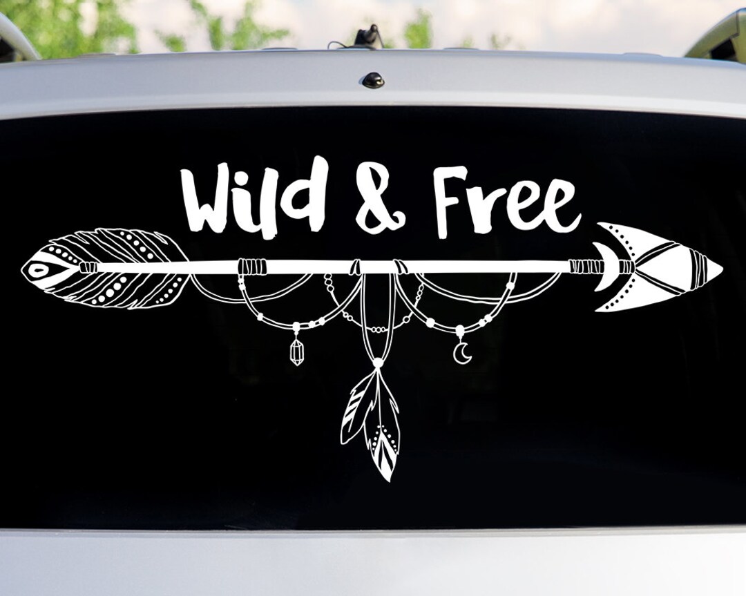 Wild and Free Arrow Car Decal - Car Decals, Window Decal, Car Sticker ...