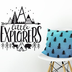 Little Explorer Wall Decal - Nursery Decal, Wall Quote, Little ...