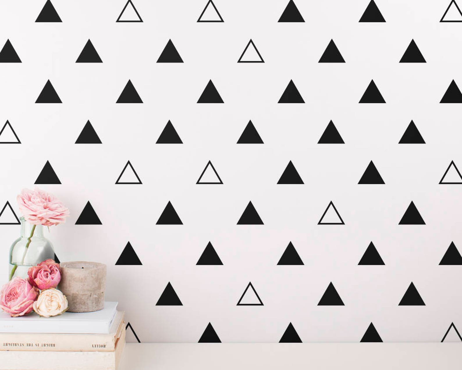 Triangle Wall Decals Vinyl Wall Decals Wall Decor - Etsy