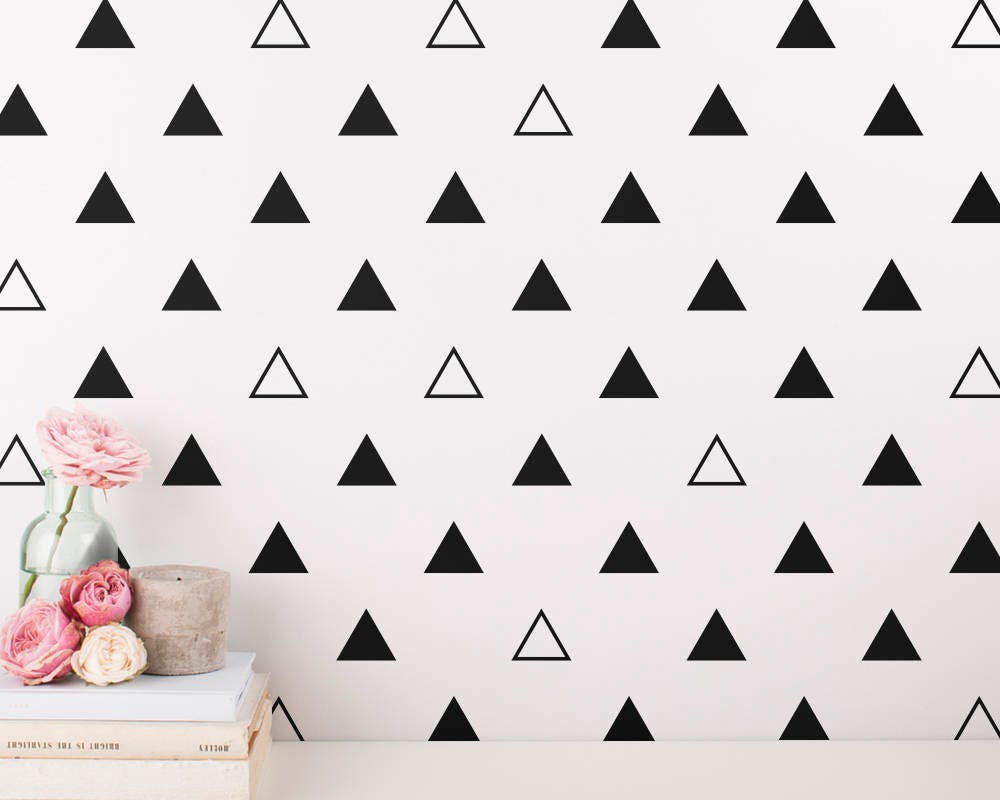 Triangle Wall Decals Vinyl Wall Decals Wall Decor - Etsy