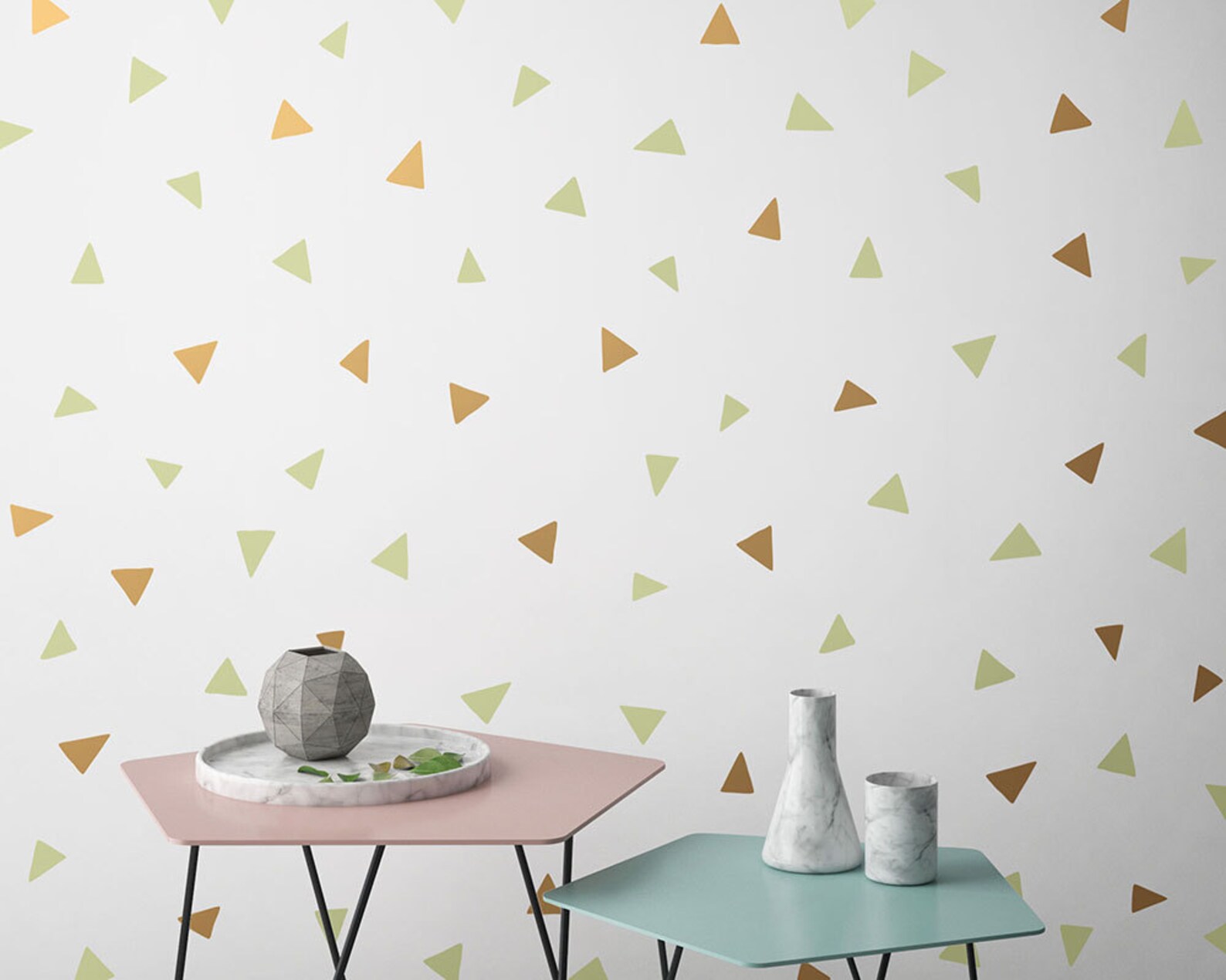 Triangle Wall Decals Nursery Decals Geometric Wall Decor - Etsy