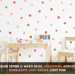 Rainbow Polka Dot Wall Decals - Removable Wall Stickers, Kids Room Wall ...