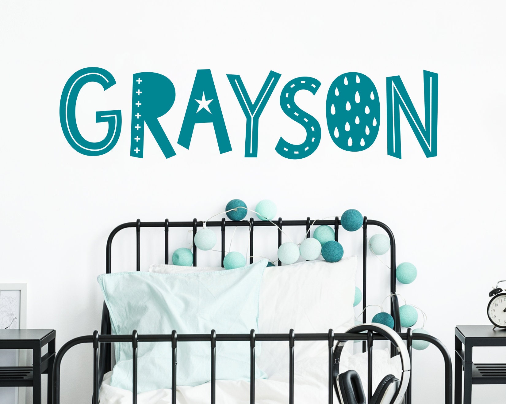 Custom Name Wall Decal Personalized Name Vinyl Decal - Etsy