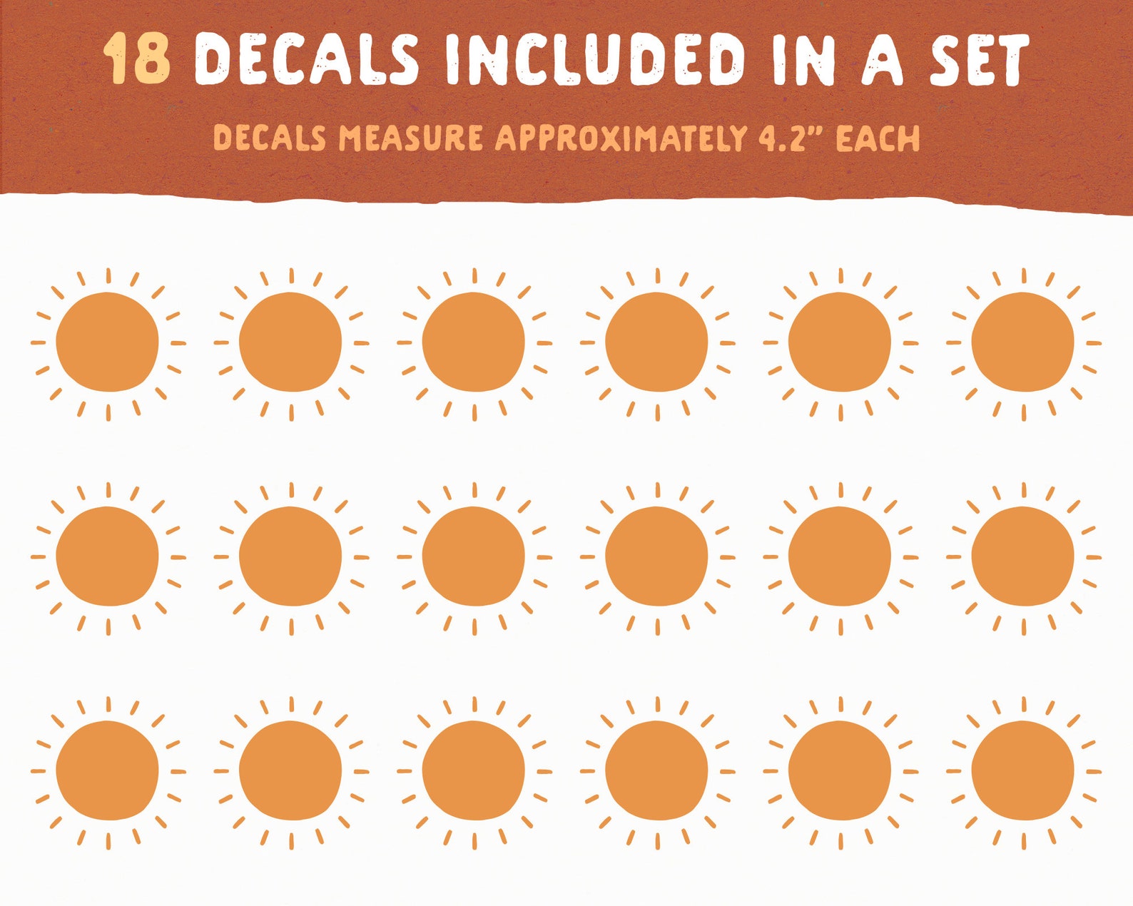 Sun Wall Decals Sunshine Wall Stickers Boho Nursery Kids - Etsy