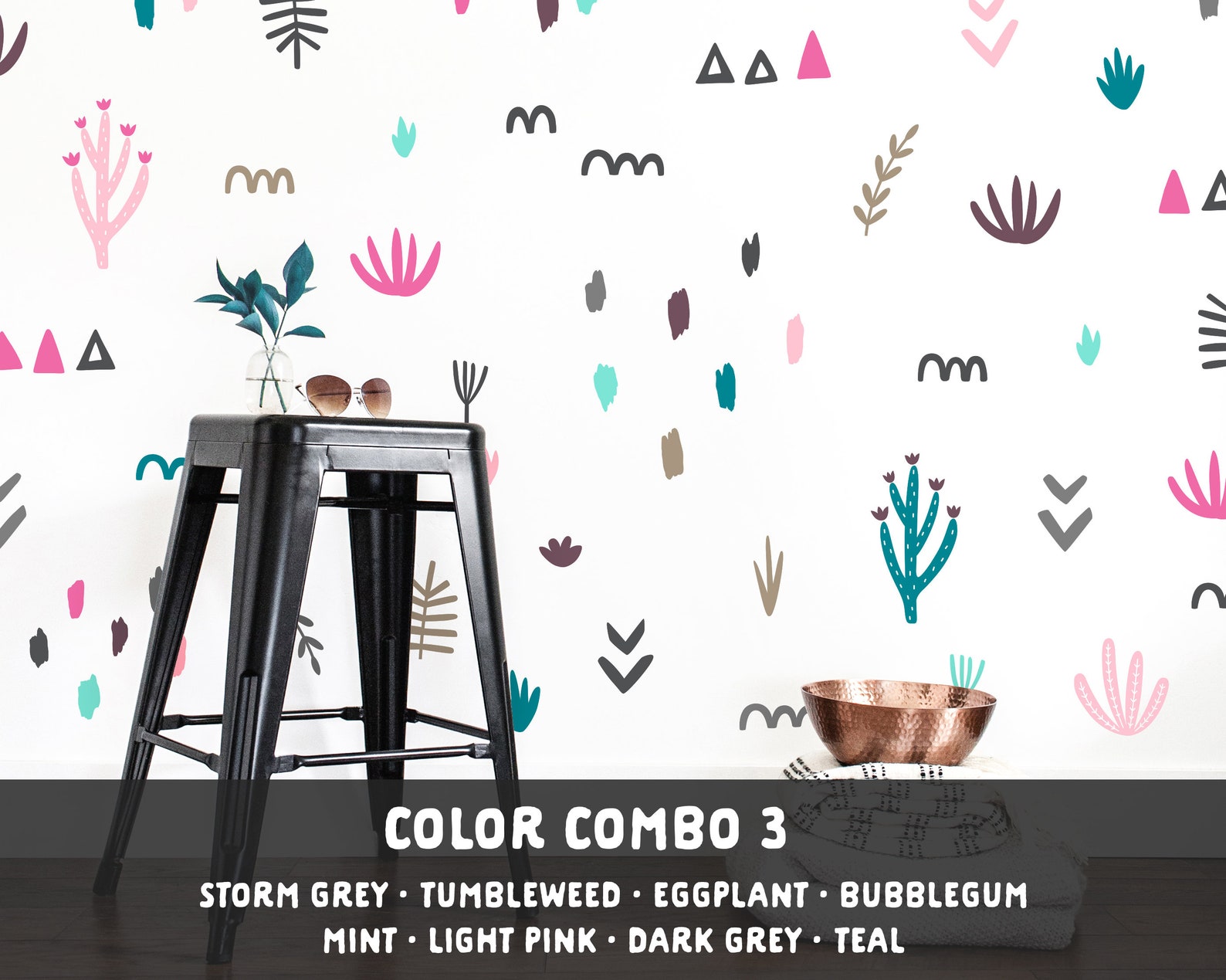 Abstract Pattern Wall Decals Abstract Wall Decor Modern - Etsy