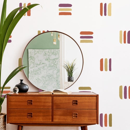 Line Wall Decals Modern Wall Stickers Boho Nursery Decor - Etsy