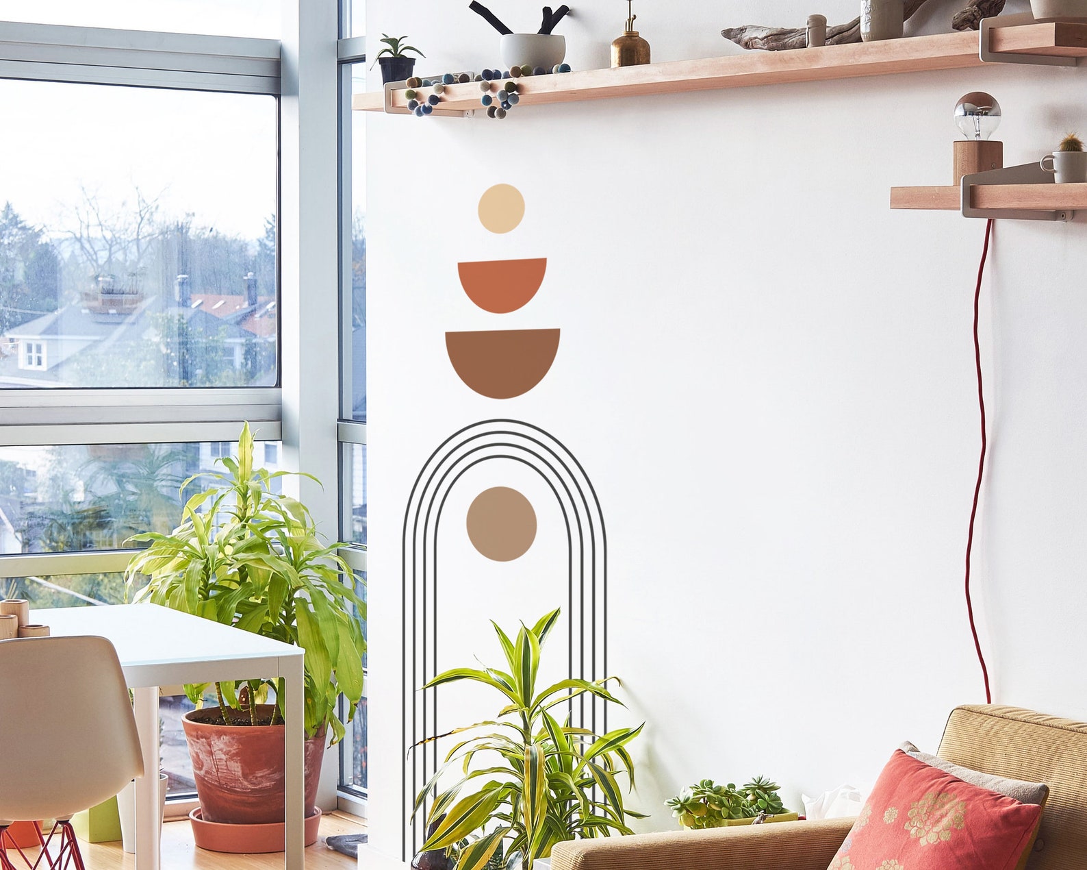 Boho Colorblock Wall Decals Removable Wall Stickers - Etsy