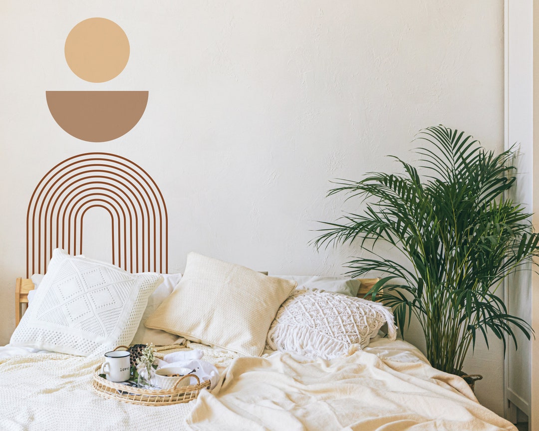 Boho Colorblock Wall Decals Removable Wall Stickers - Etsy