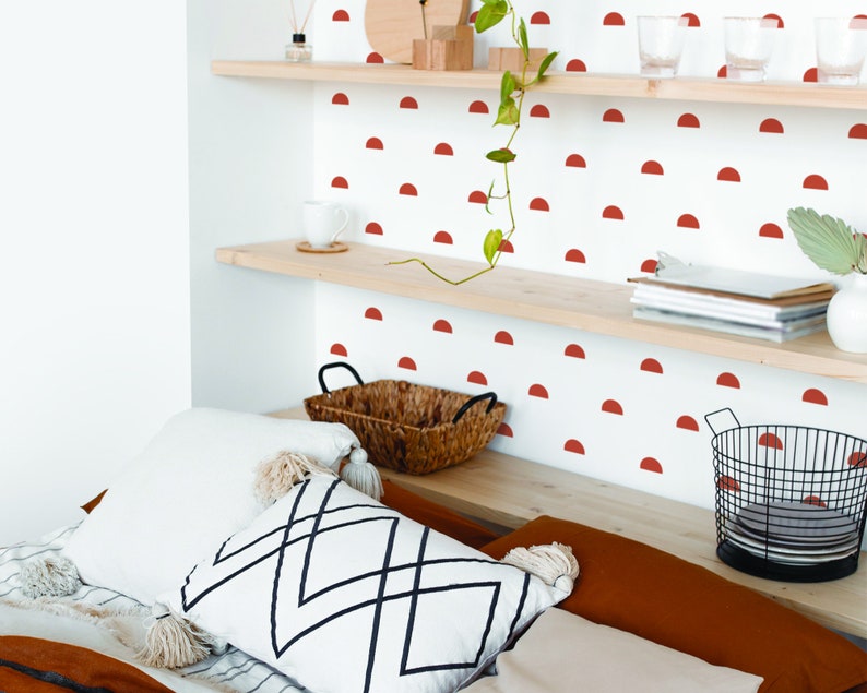 Semi Circle Wall Decals Modern Wall Stickers Nursery Decor - Etsy