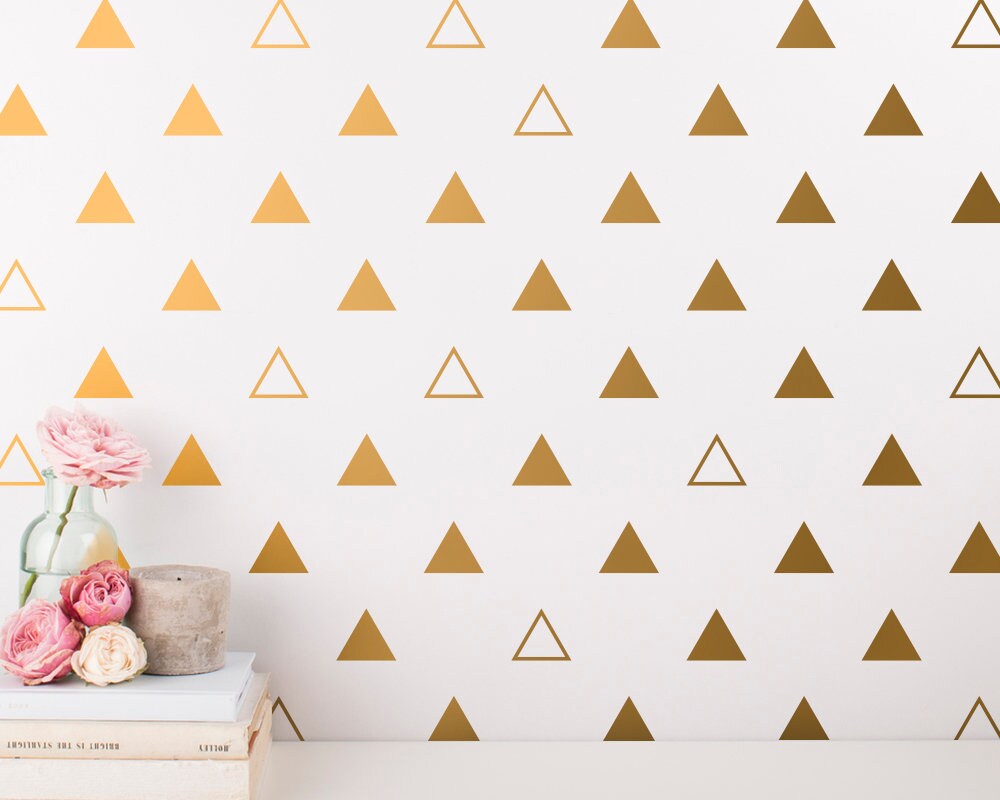 Triangle Wall Decals Vinyl Wall Decals Wall Decor - Etsy
