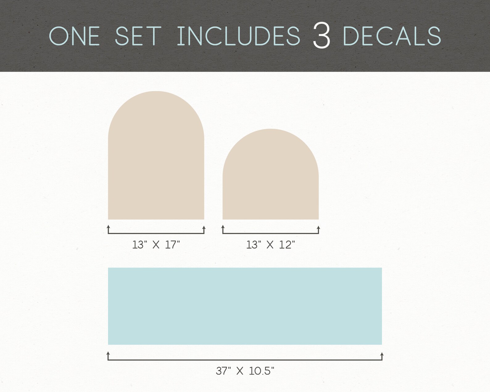 Colorblock Wall Decal Set Abstract Wall Decor Boho Interior - Etsy