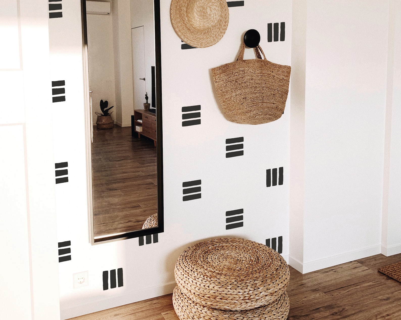 Line Wall Decals Abstract Wall Decor Modern Farmhouse - Etsy