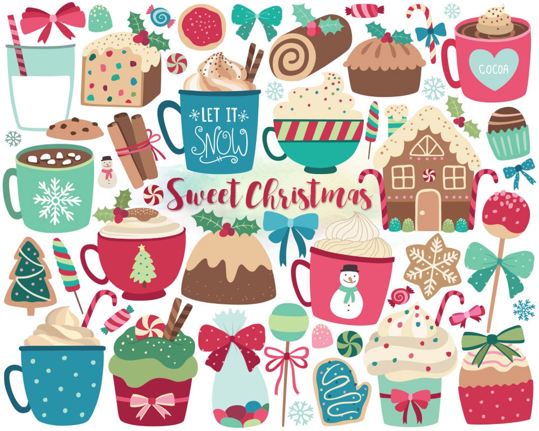 Christmas Clipart - Christmas Sweets & Treats Clip Art, Holiday Clipart ...