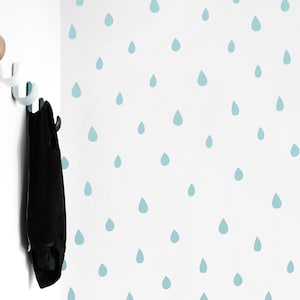 Raindrop Wall Decals - Rain Decals, Rain Wall Sticker, Nursery Decals ...