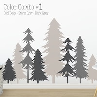 Large Tree Wall Decal Hanging Leaning Tree Sticker Bedroom Tree Decal ...